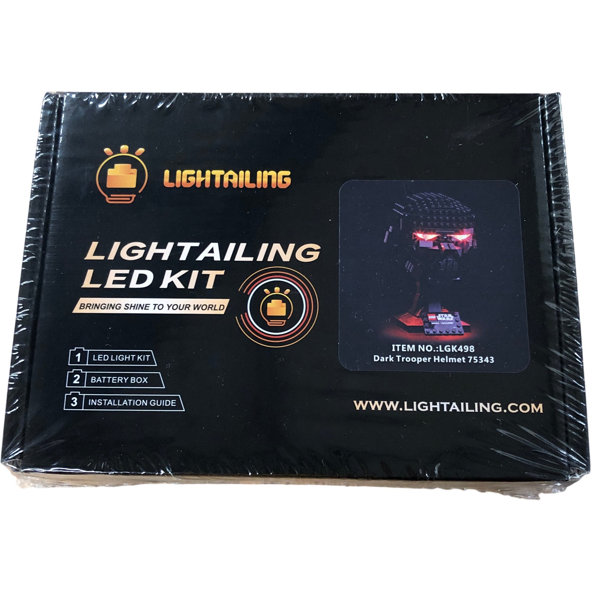 LIGHTAILING LED Kit Dark Trooper Helmet 75343 Lighting Set Creative Bu ...