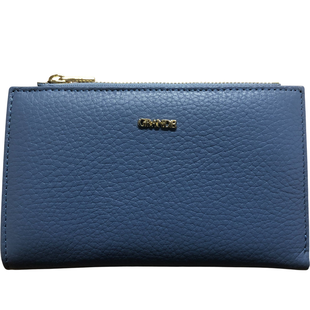 Grande Model 2804 Medium Leather Bifold Wallet Iced Blue New With Tags ...