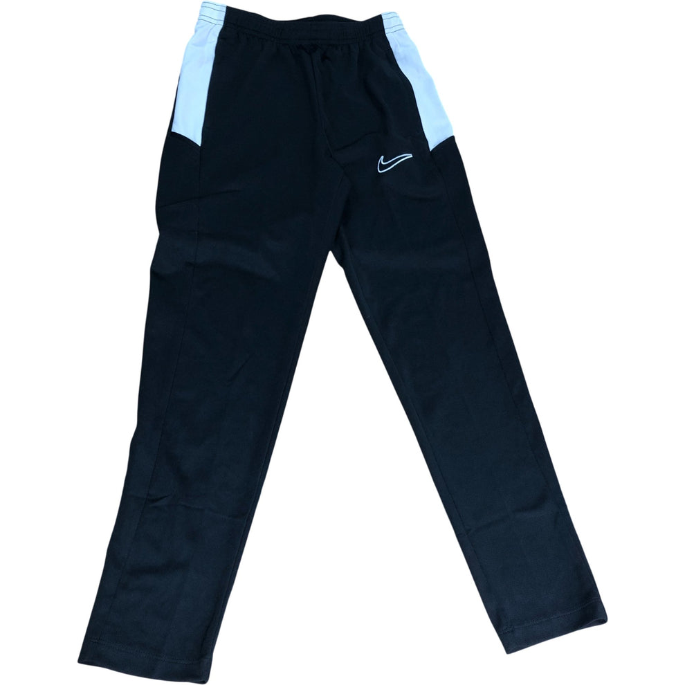 Nike Dri-Fit Activewear Track Pants Black White Zip Pockets Sport 10-1 ...