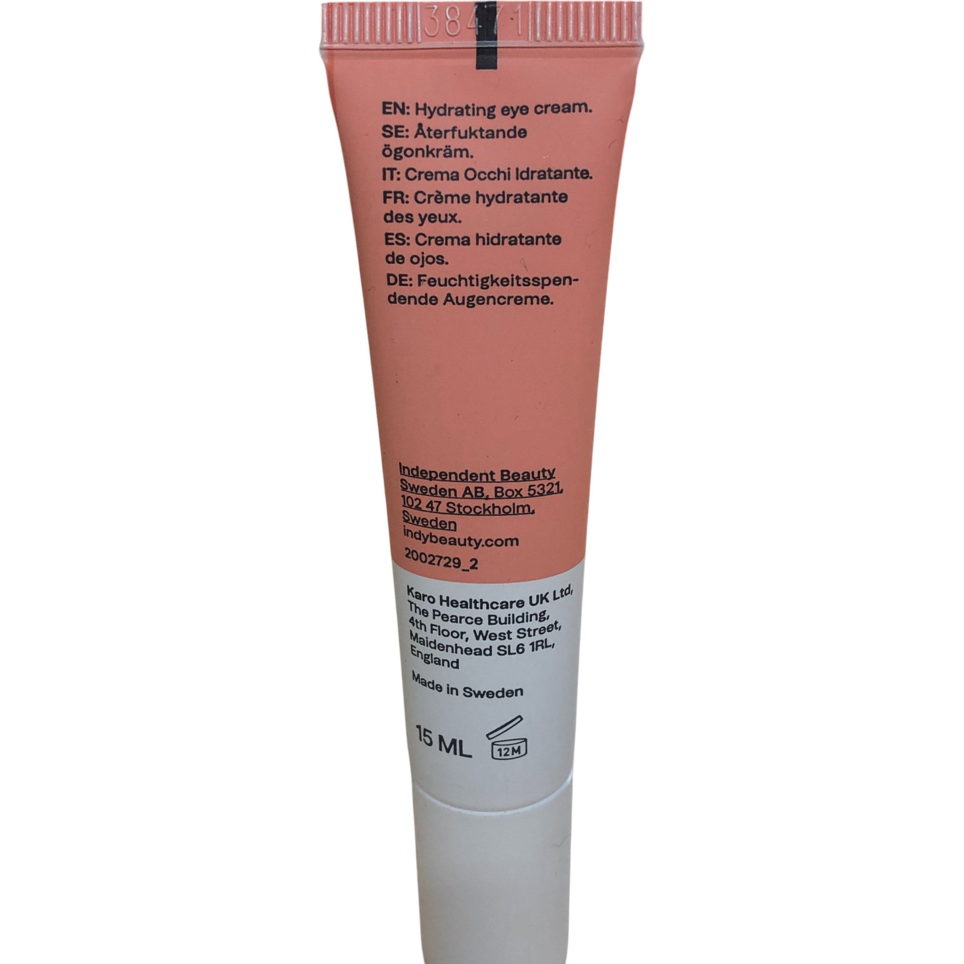 Indy Beauty Ceramide Cloud Eye Cream 15ml Hydrating All Skin Types Moi ...